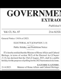 Wednesday August 23 declared a national holiday