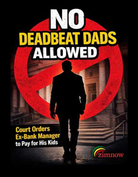 Court rejects ex-bank manager deadbeat dad tactics...